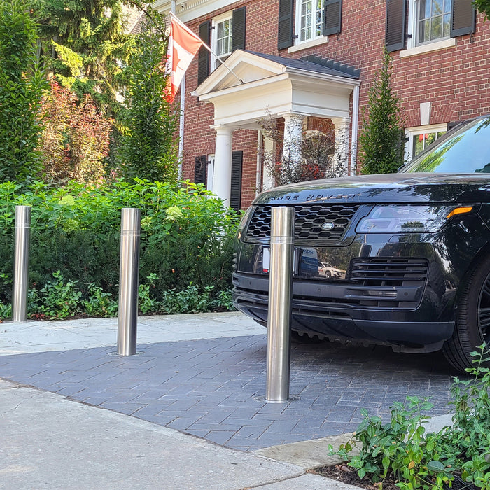 Driveway Bollards by ANNT Perimeter Protection | Stainless Steel Manual ...